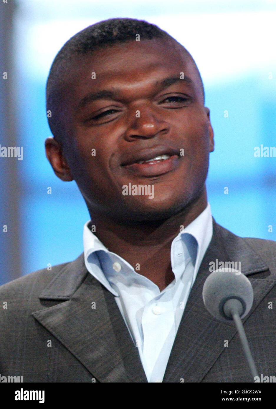 French soccer defender Marcel Desailly smiles during a soccer awards ...