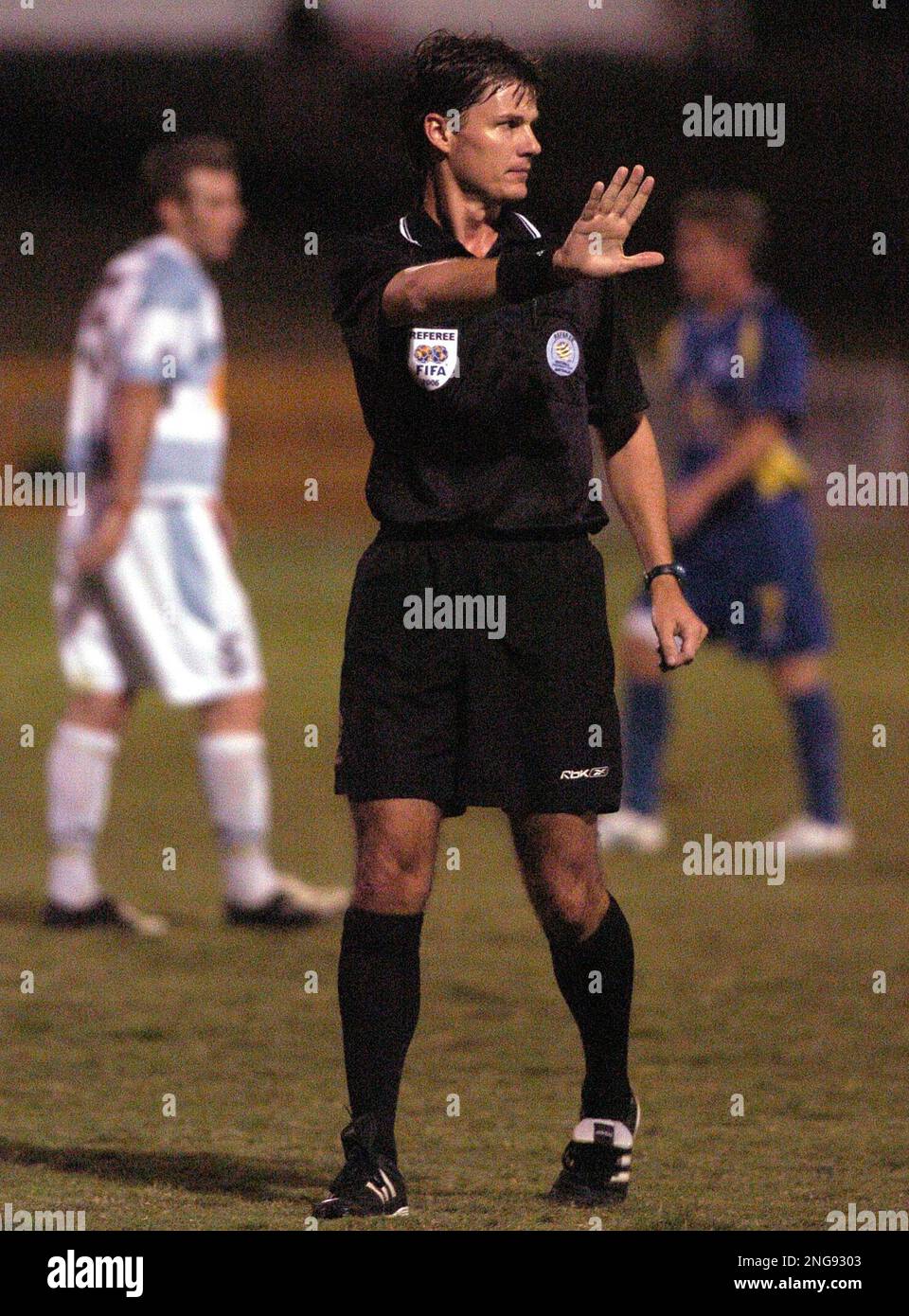 Australian World Cup football referee Mark Shield in Brisbane ...