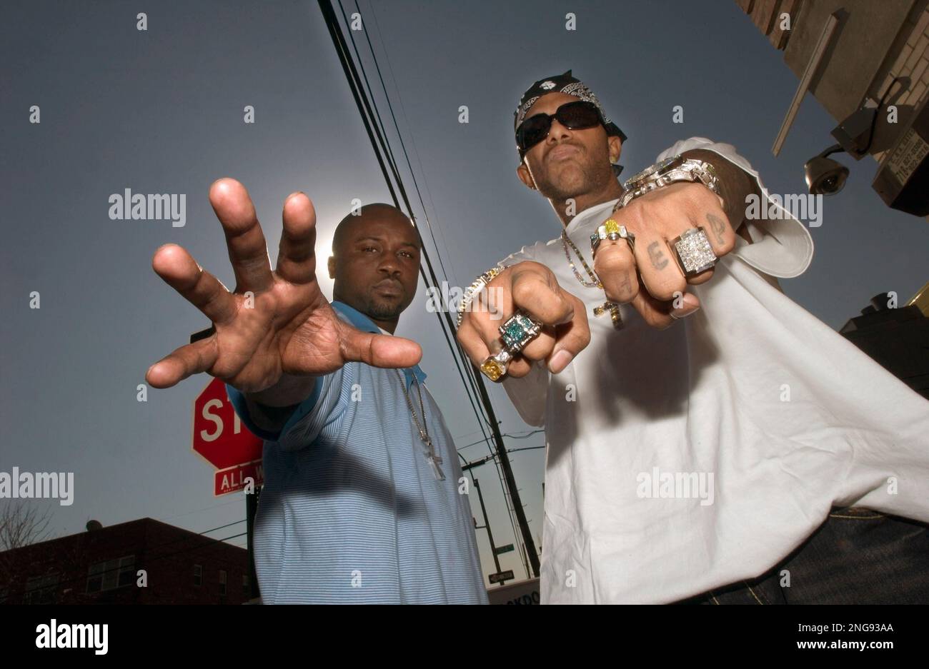 Music group Mobb Deep, from left, Kejuan Muchita, aka Havoc, and Albert ...