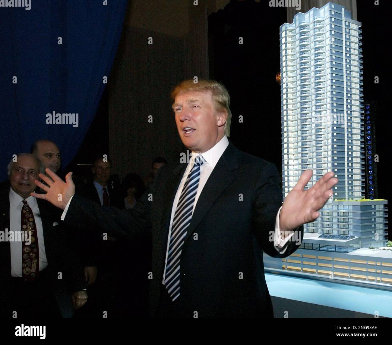 Donald Trump poses for photographs Thursday, May 4, 2006, in ...