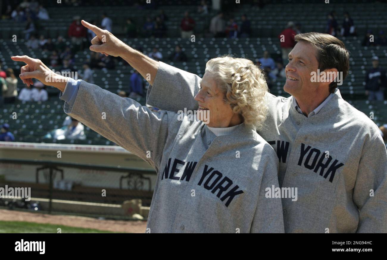 Julia Ruth Stevens, left, daughter of Babe Ruth, and her son Tom ...