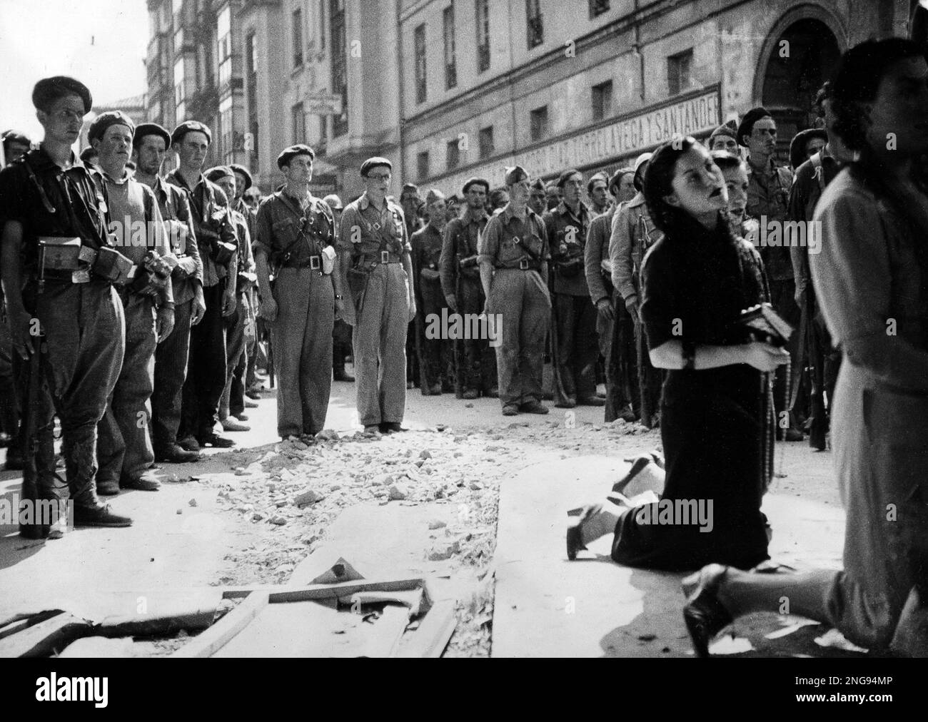 A drumhead Mass is celebrated at Santander in the northern Spanish ...