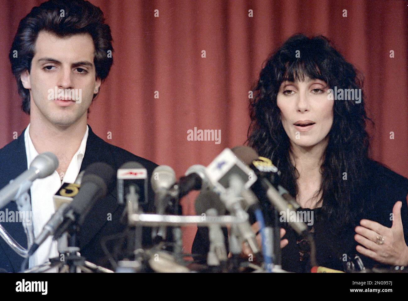 Actress Cher and her boyfriend Robert Camilletti are shown at a press ...