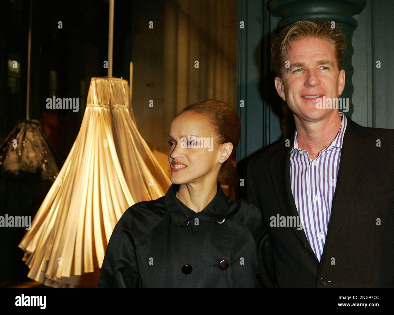 Actor Matthew Modine and his wife Caridad Rivera, arrive at the opening ...