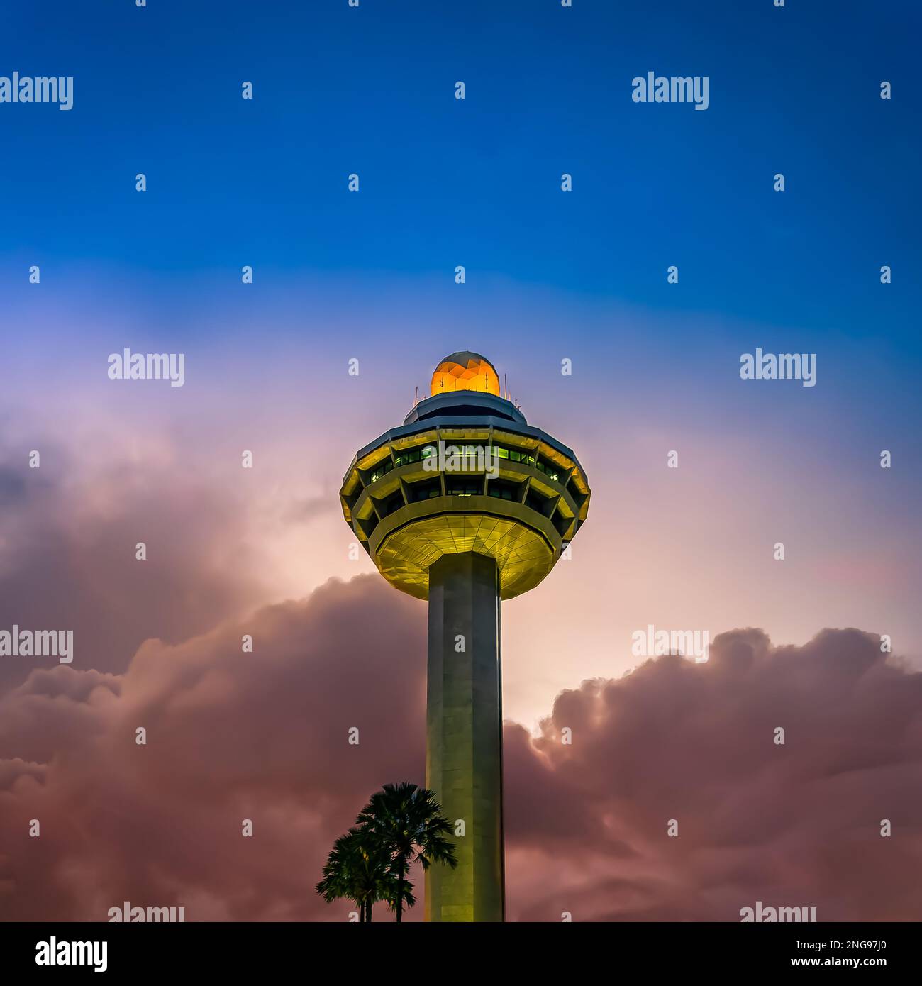 The iconic control tower designed by the Public Works Department is a ...