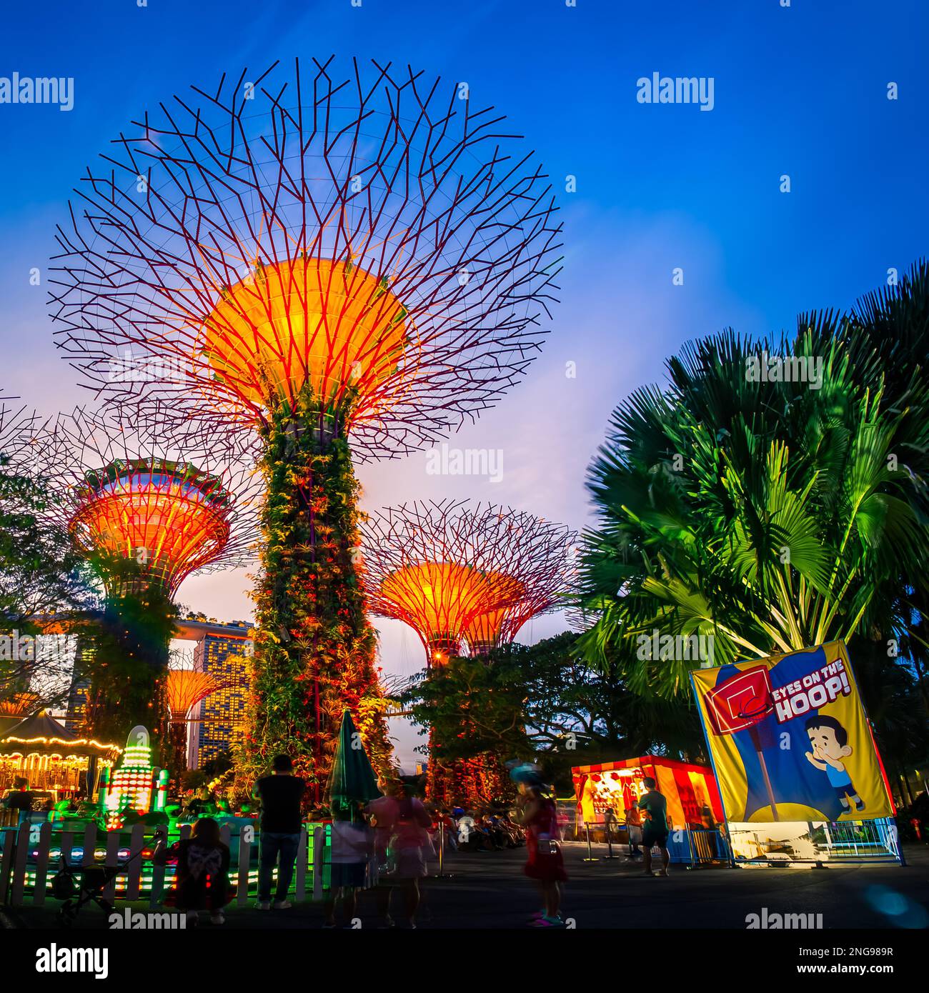 Carnival Games and Amusement Rides at Supertree Grove, River Hongbao ...