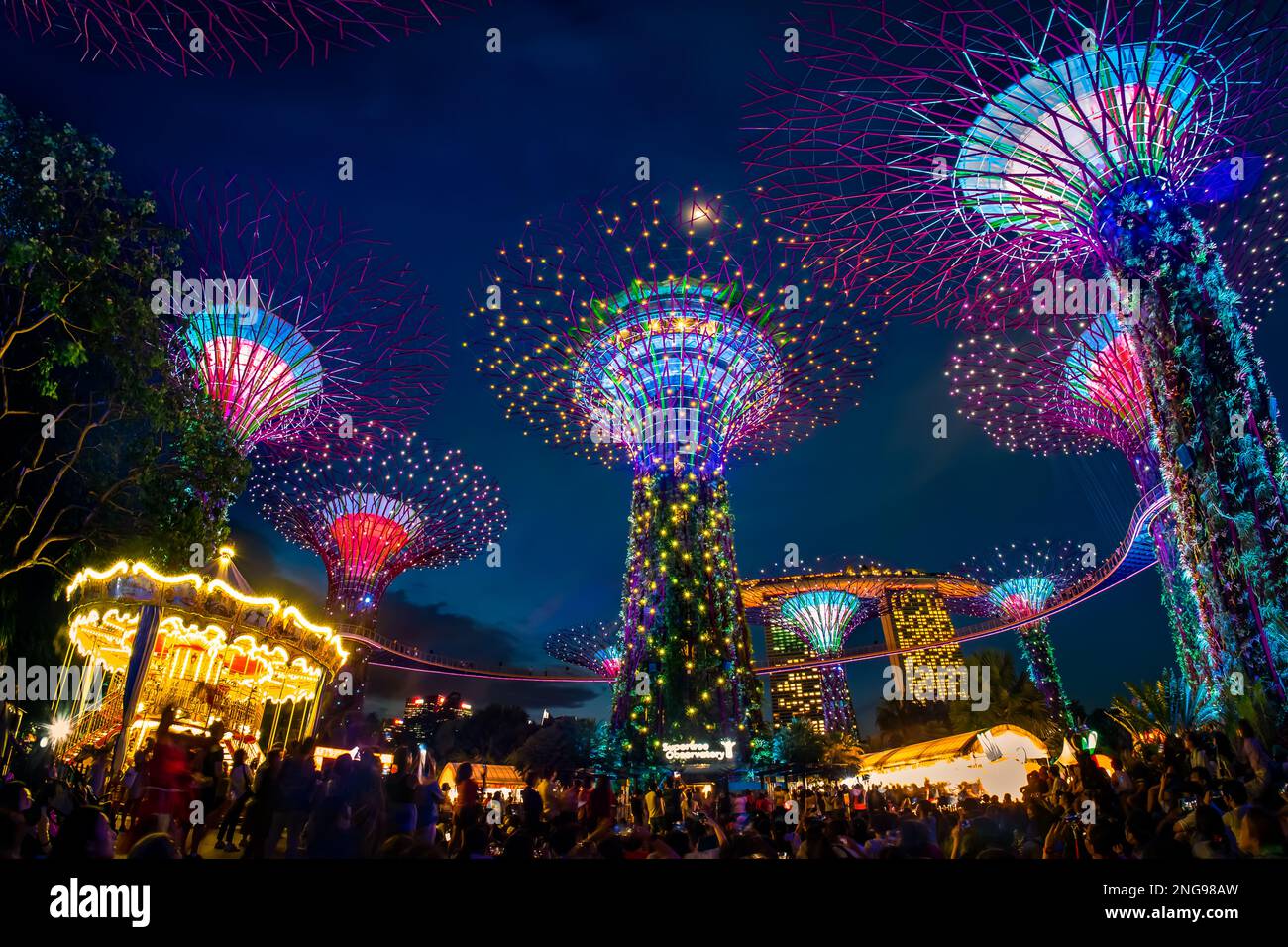 Carnival Games and Amusement Rides at Supertree Grove, River Hongbao ...