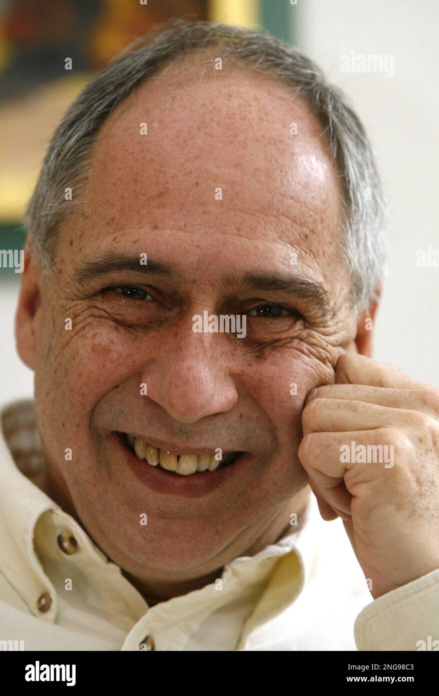 Mario Roberty, head of the Maecenas Foundation, speaks during an ...