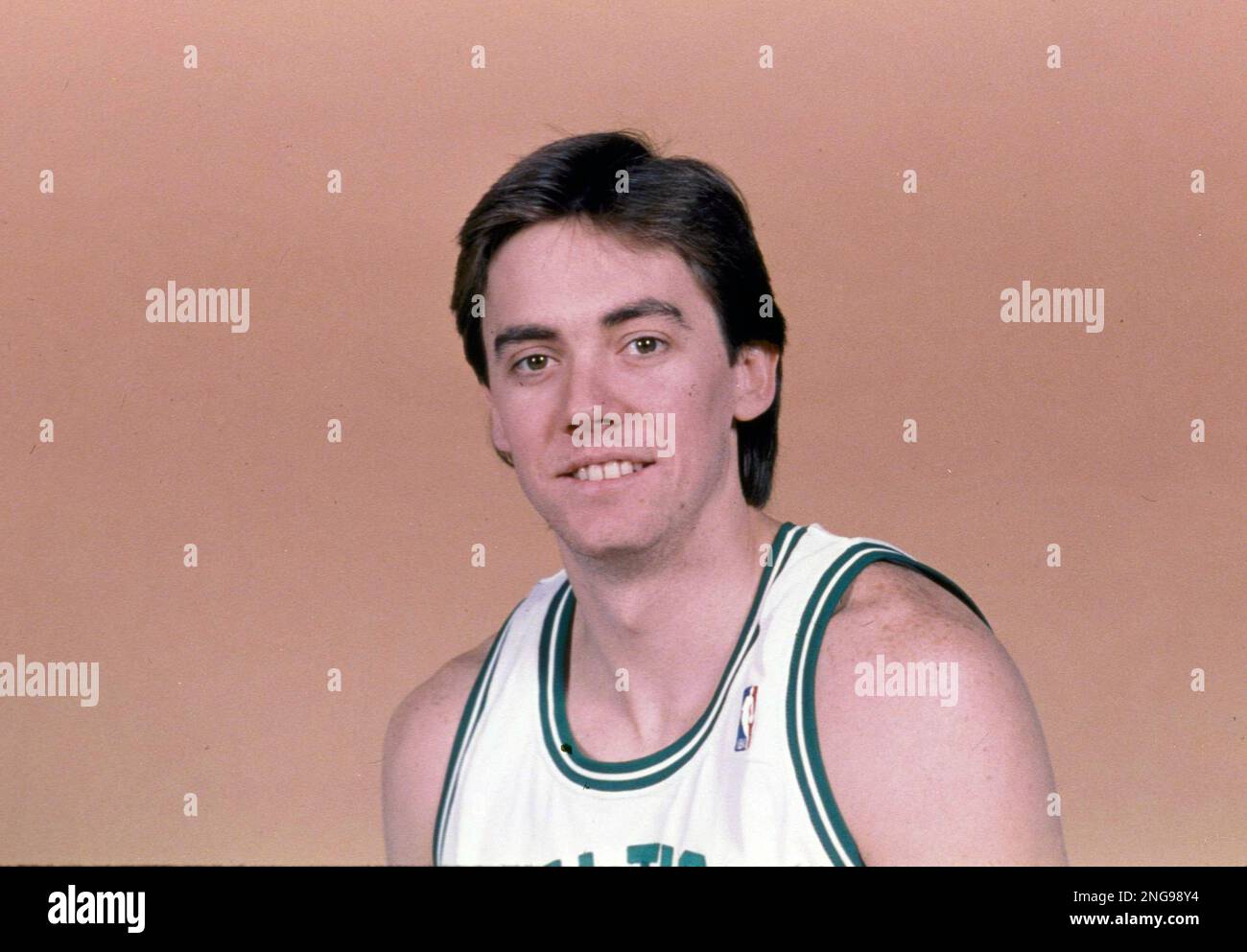 A portrait of Boston Celtics Conner Henry, 1987. (AP Photo Stock Photo ...