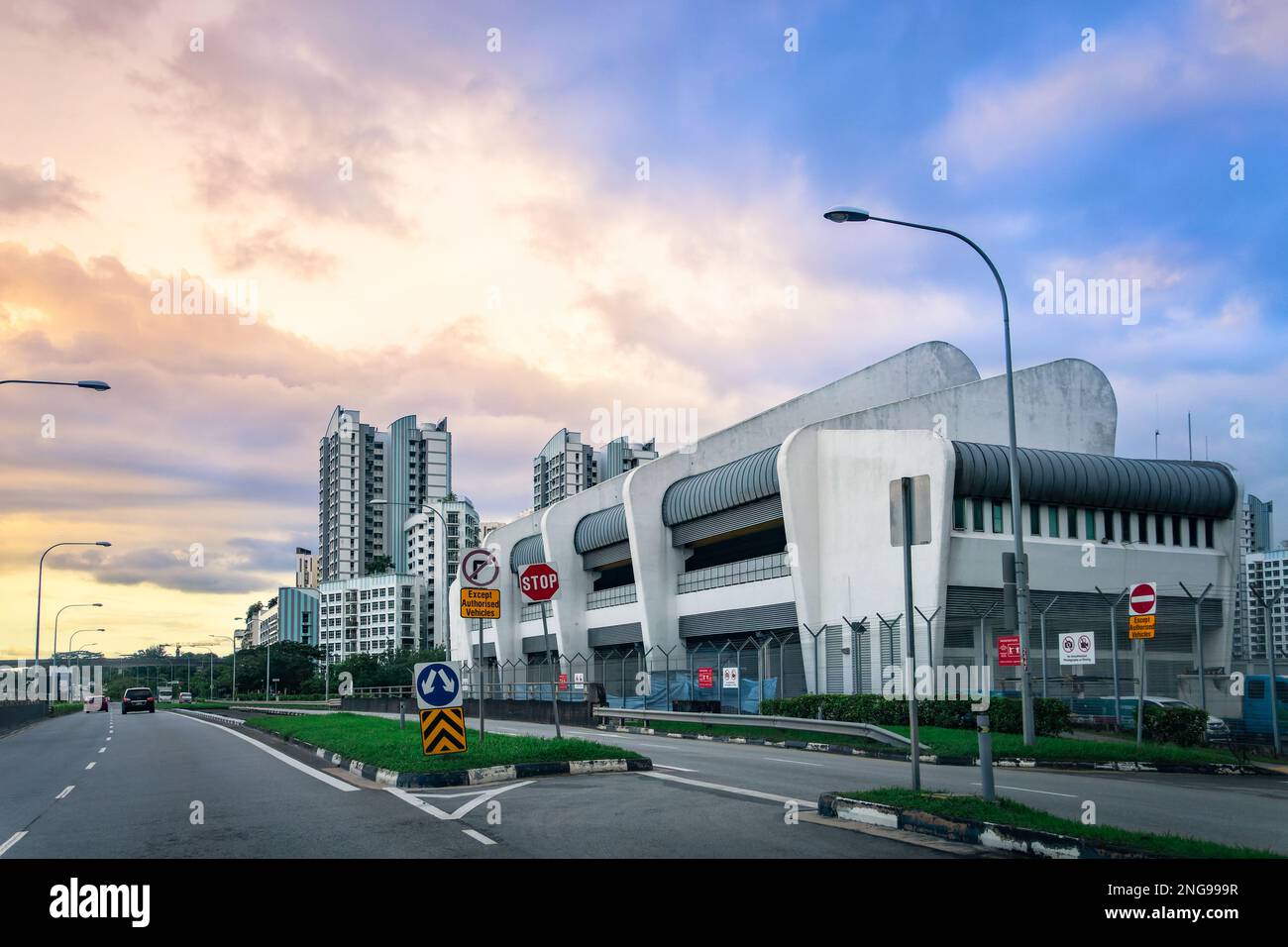 Travelling along Seletar North Link with Ponggol Tidal Gate and Public ...