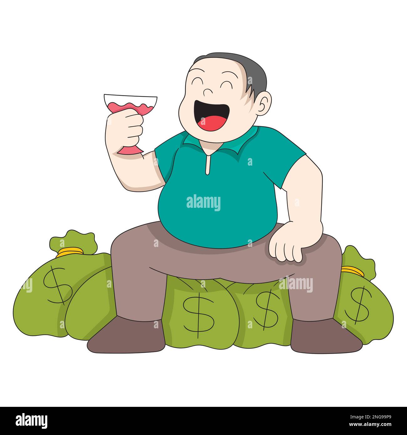 Party boss cartoon Stock Vector Images - Alamy