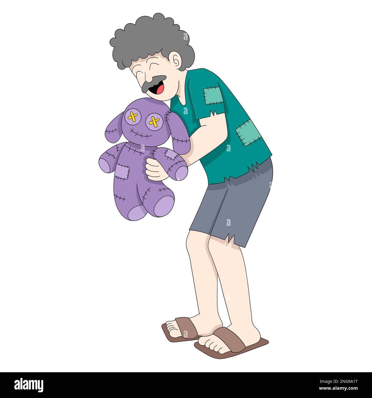 Father tries Stock Vector Images - Alamy