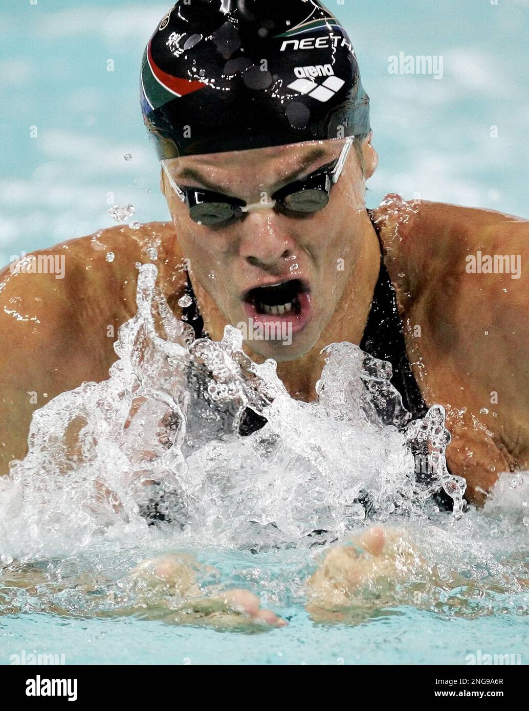 South Africa's Ryk Neethling swims on his way to winning the Men's 100 ...