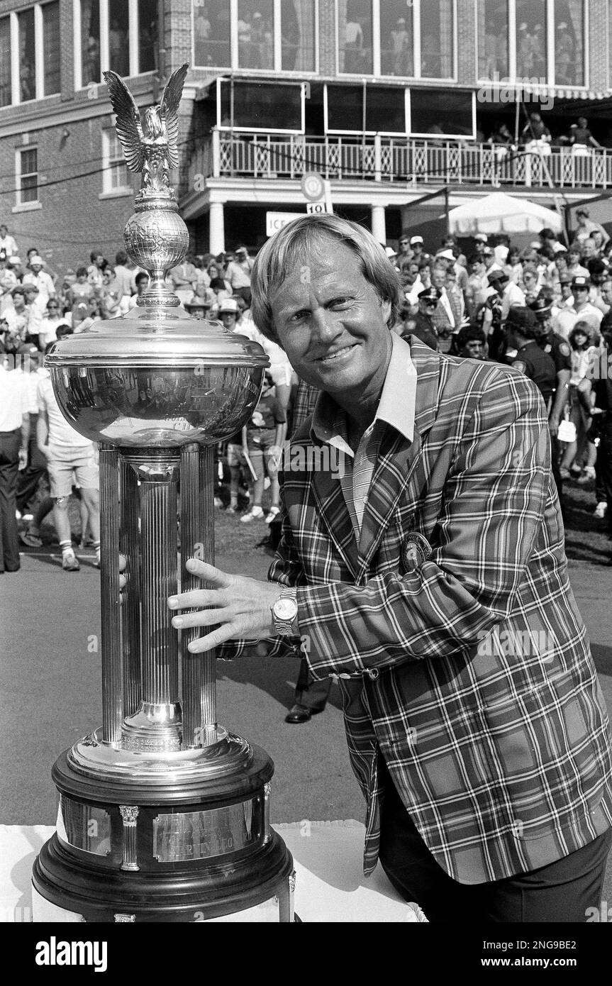 Jack Nicklaus, the winner of the Colonial National Invitation ...