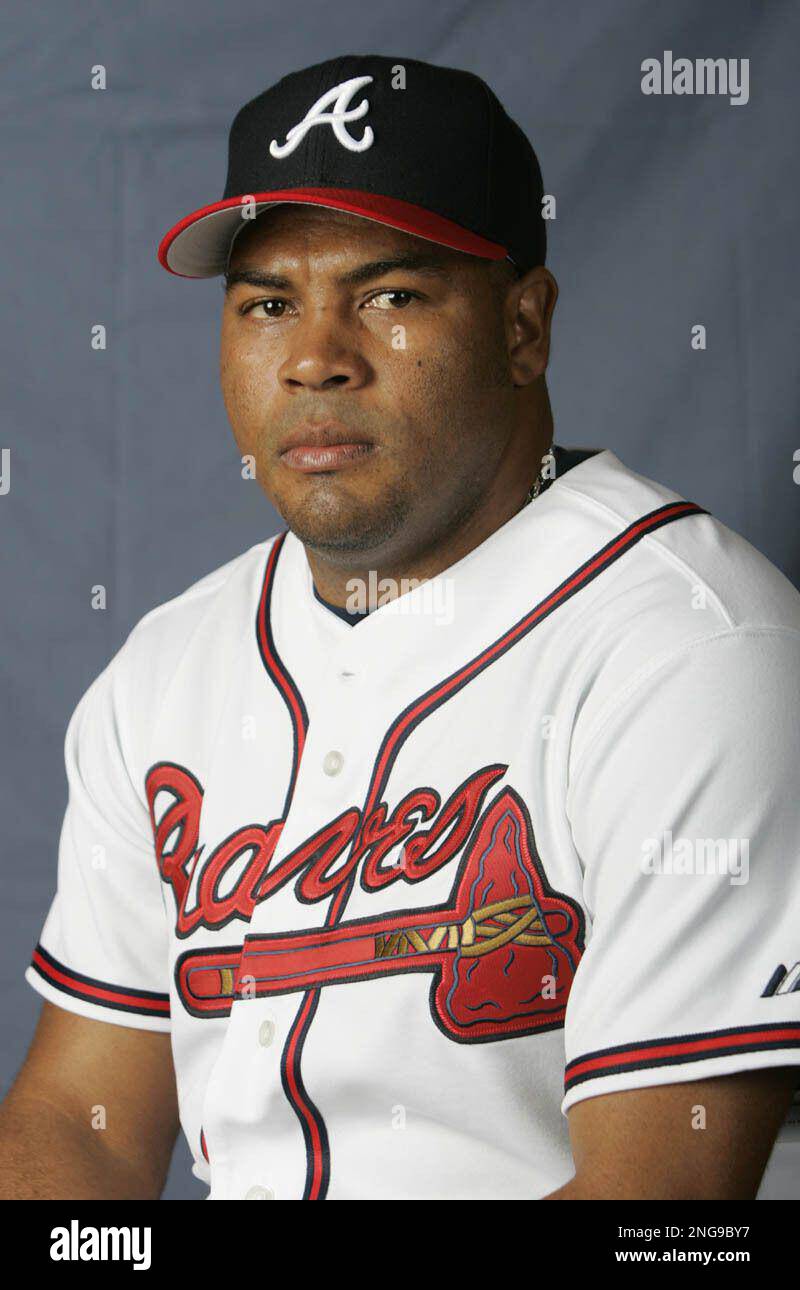 This is a 2006 file photo of Carlos Almanzar of the Atlanta Braves ...
