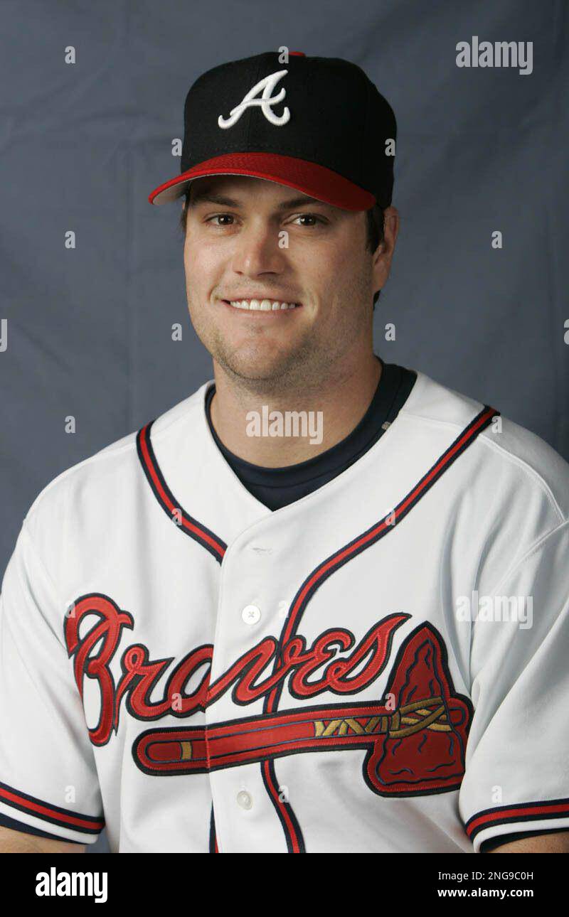 This is a 2006 file photo of Matt Diaz of the Atlanta Braves baseball ...