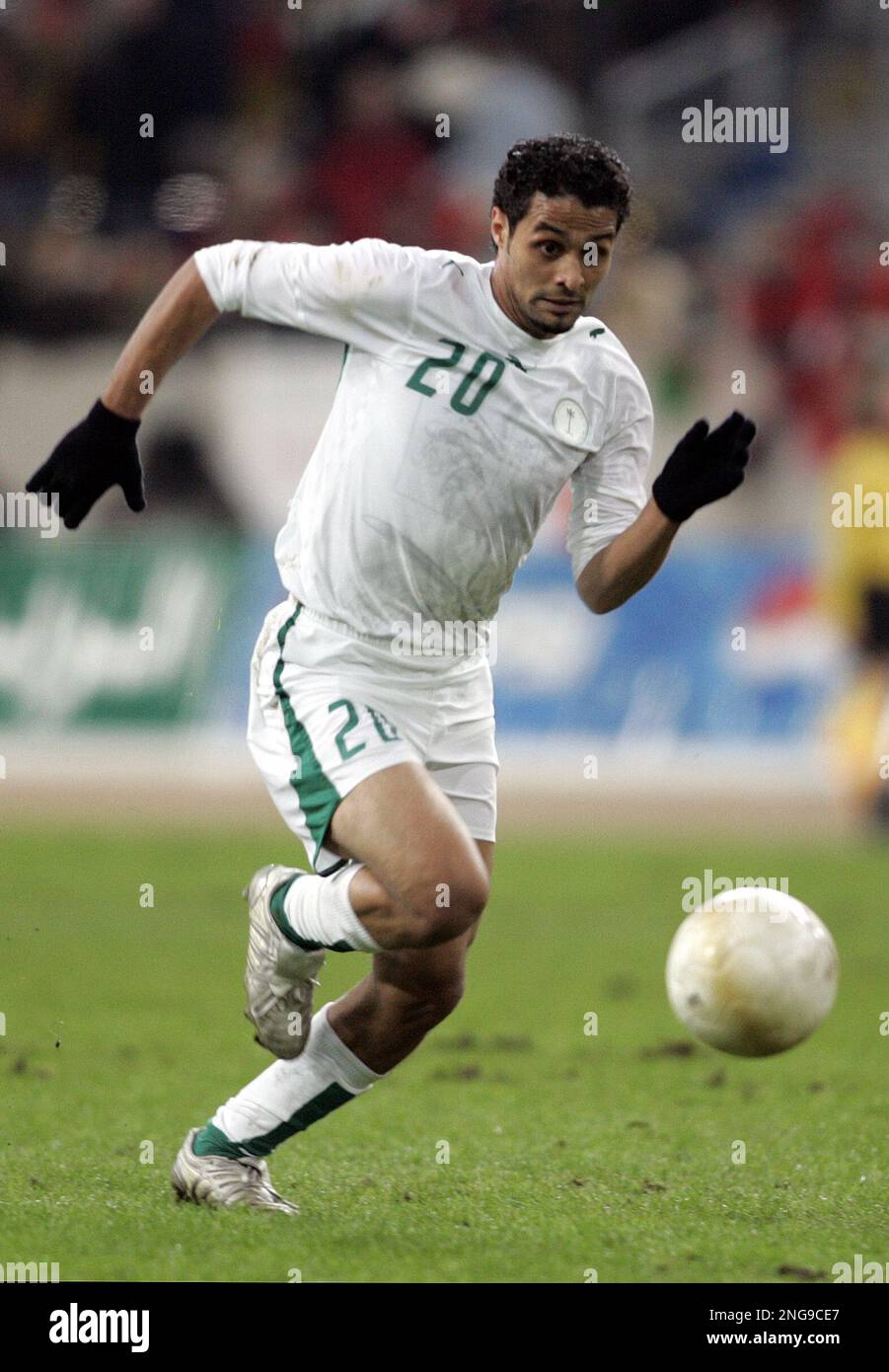 Saudi Arabia's Yasser Saeed Al Qahtani during the friendly soccer match ...