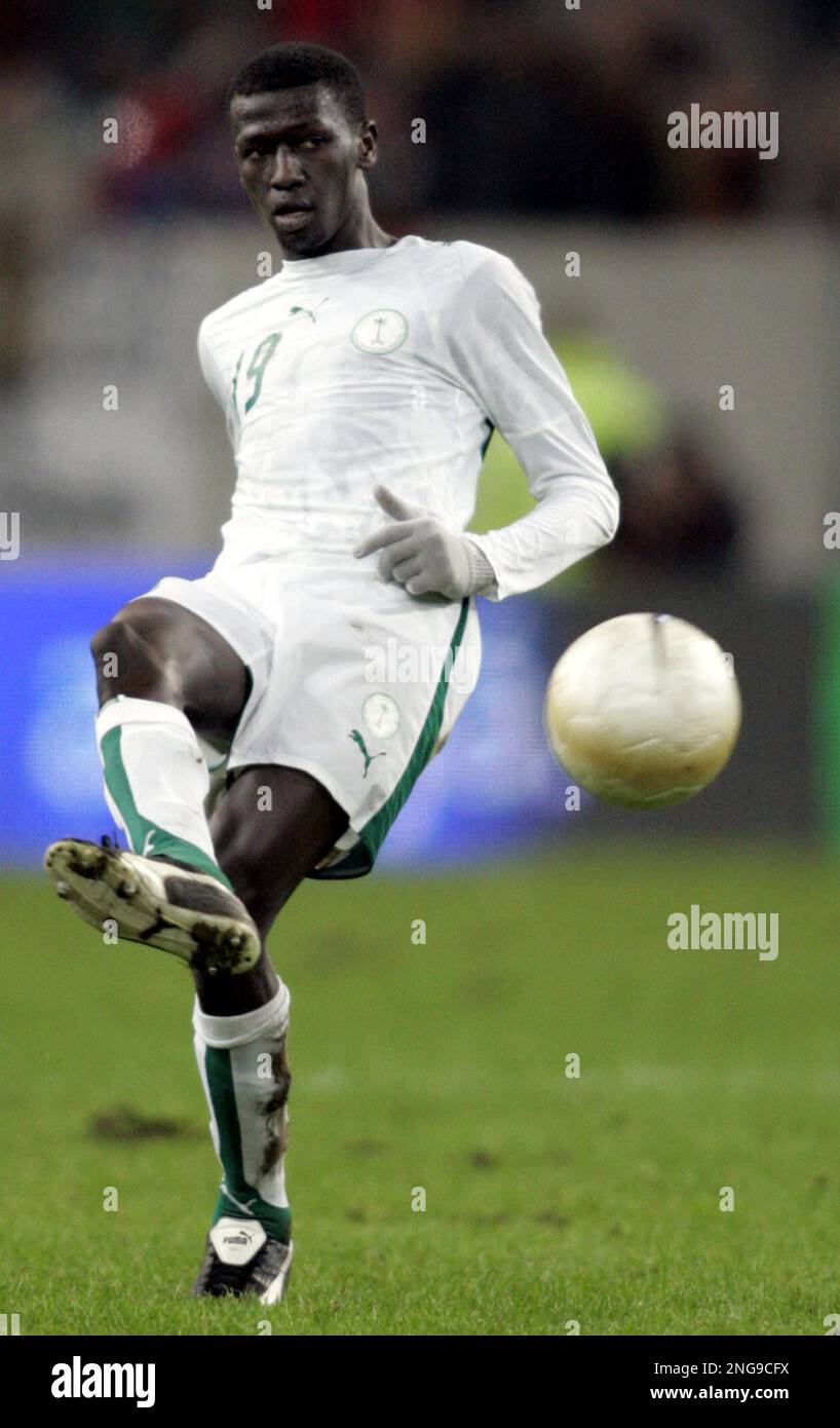 Saudi Arabia's Mohammed Massad Al Mowallad during the friendly soccer ...