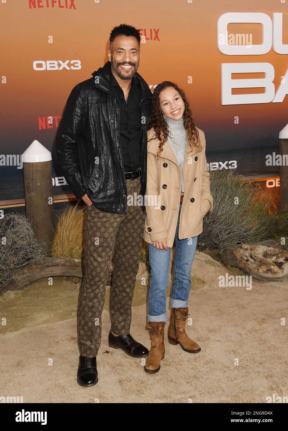 LOS ANGELES, CALIFORNIA - FEBRUARY 16: (L-R) Marland Burke and Ever ...