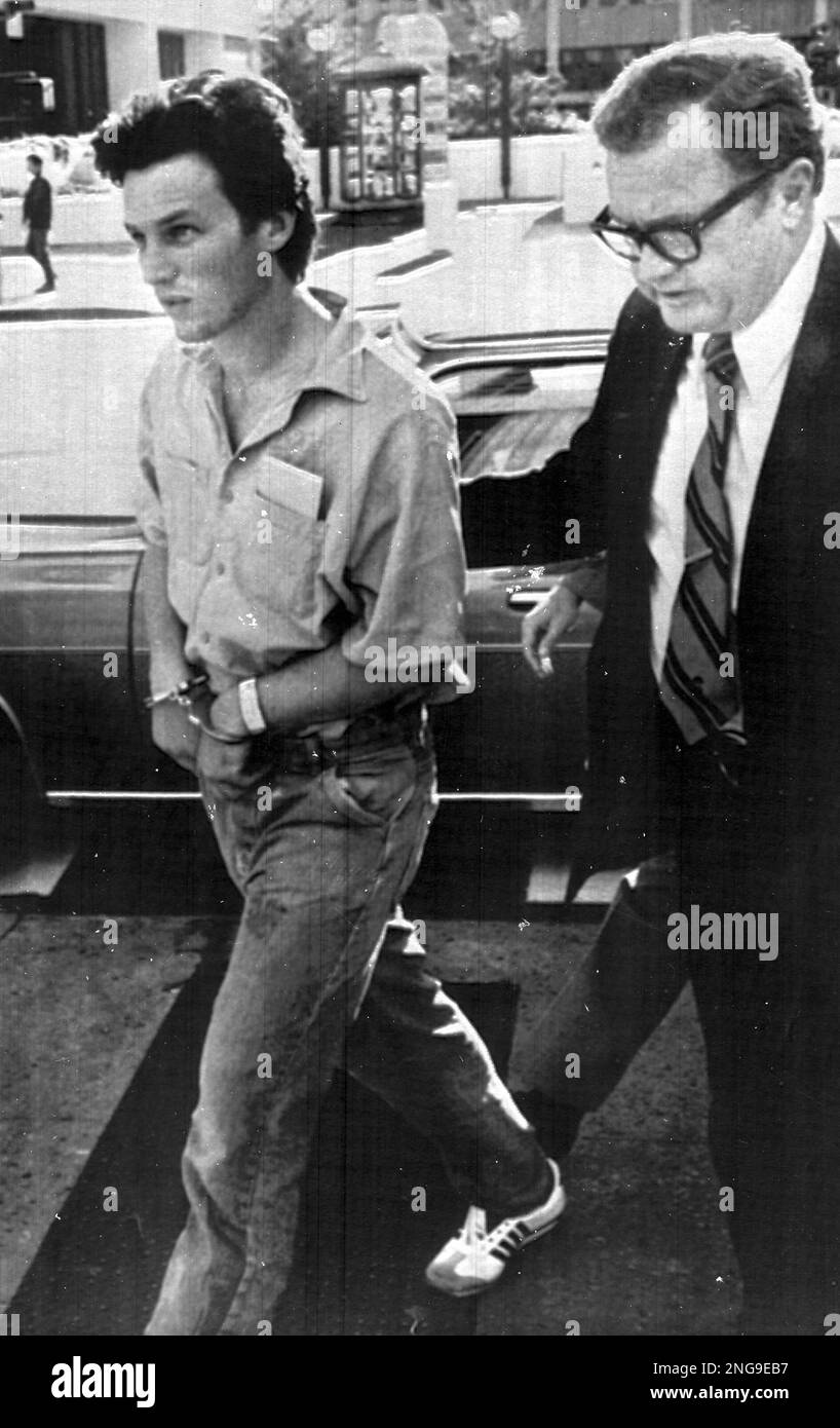 Christopher Boyce, 23, is led into the Federal Building in Los Angeles, CA, for arraignment on ...