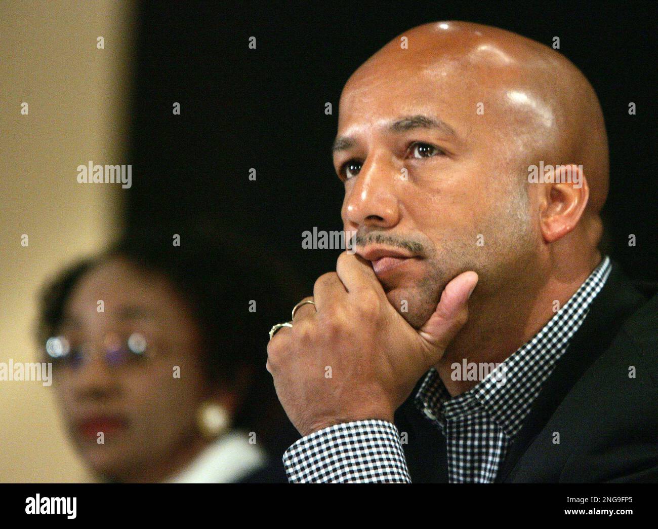 New Orleans Mayor Ray Nagin looks on during forum for candidates in the ...
