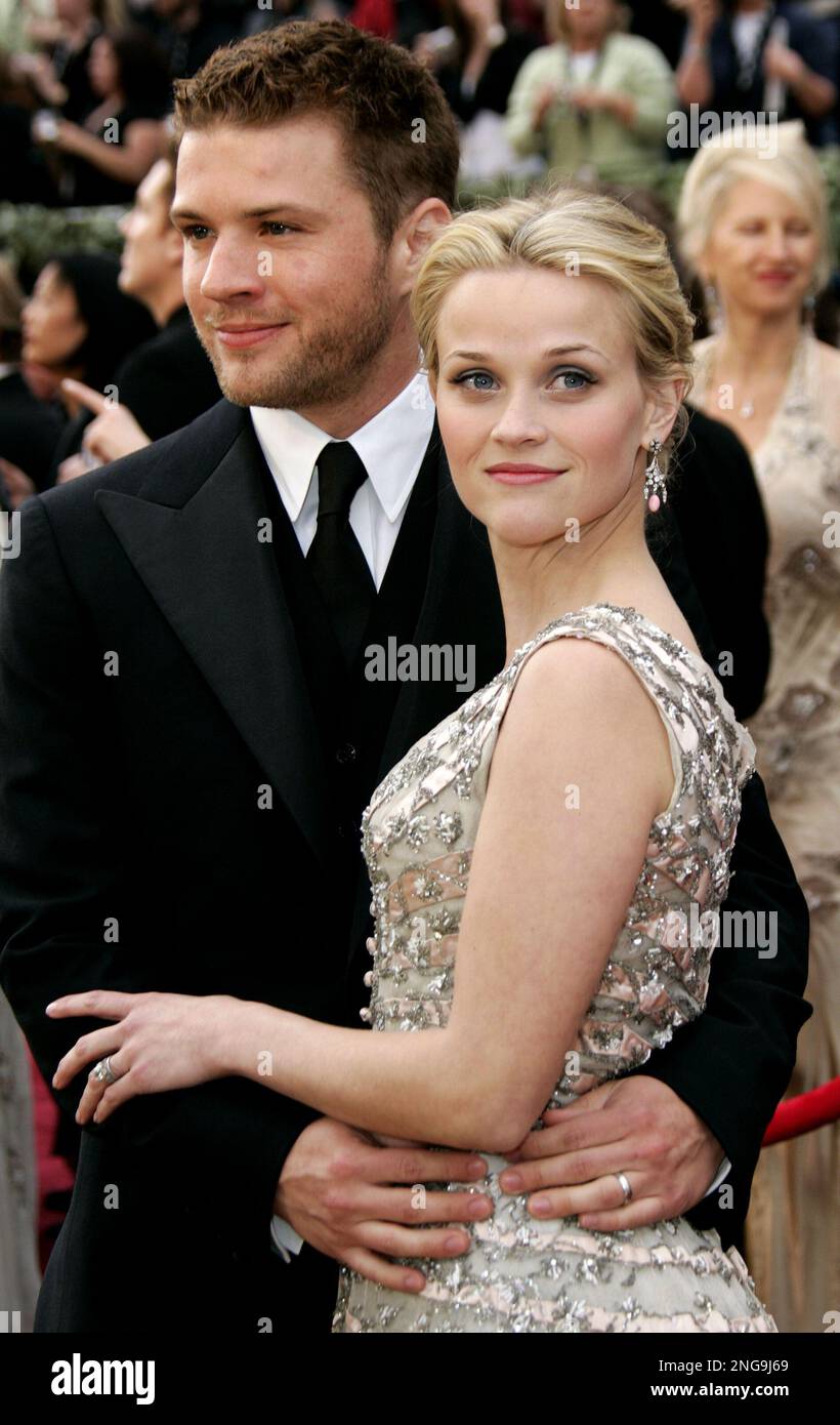 Ryan Phillippe arrives with his wife Reese Witherspoon at the 78th ...