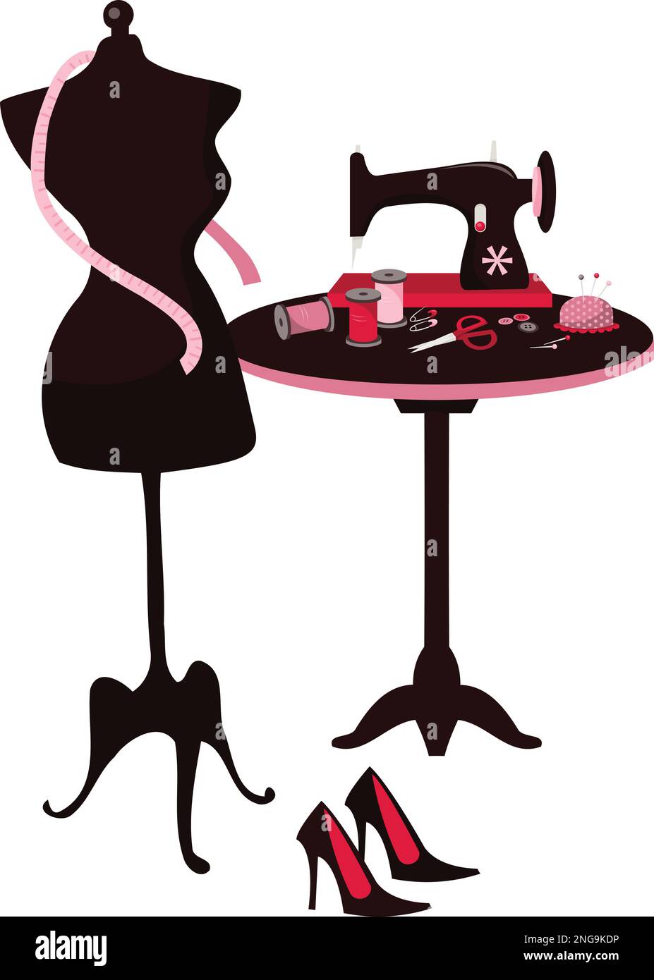 A chic vector illustration of fashion design concept Stock Vector Image ...