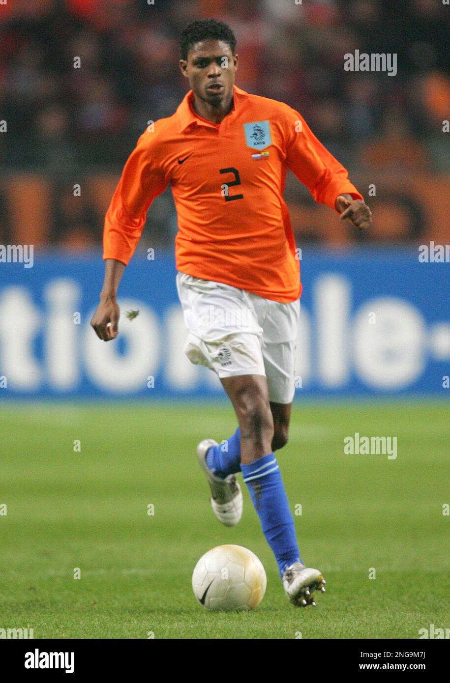Dutch Kew Jaliens in action during the friendly match Netherlands ...