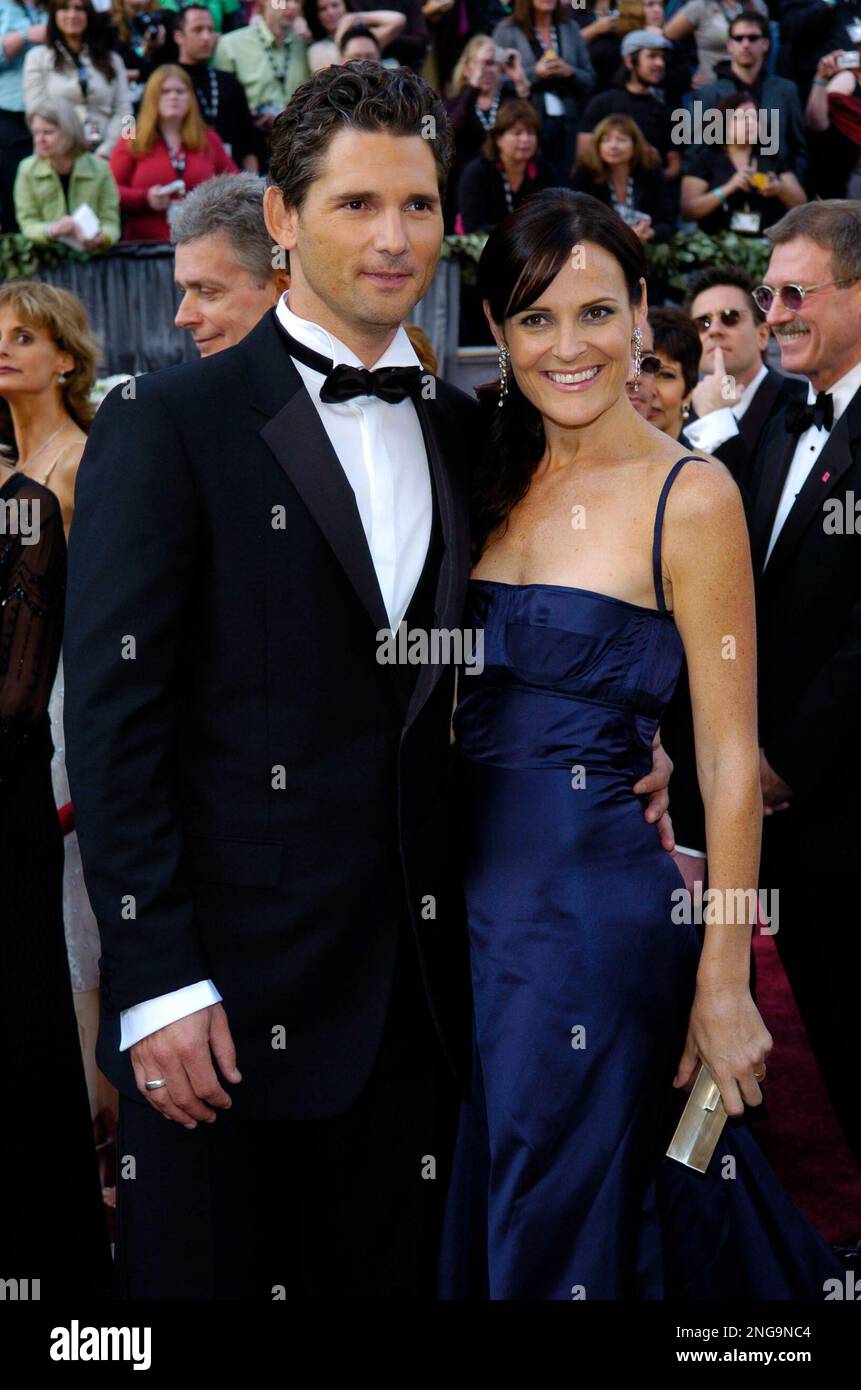 Eric Bana arrives with his wife Rebecca Stock Photo - Alamy