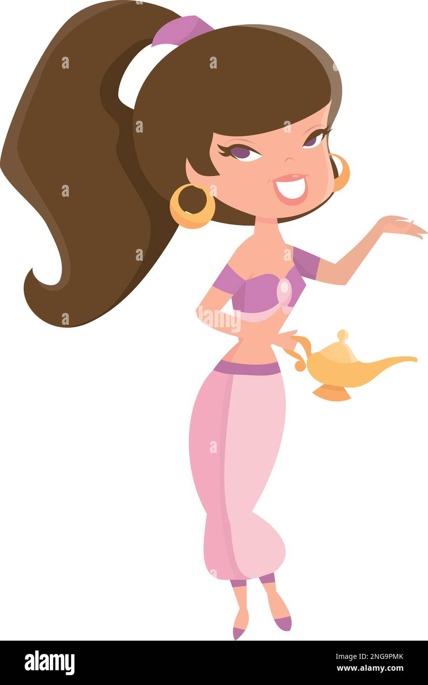 Girl Genie Cartoon at Richard Peay blog