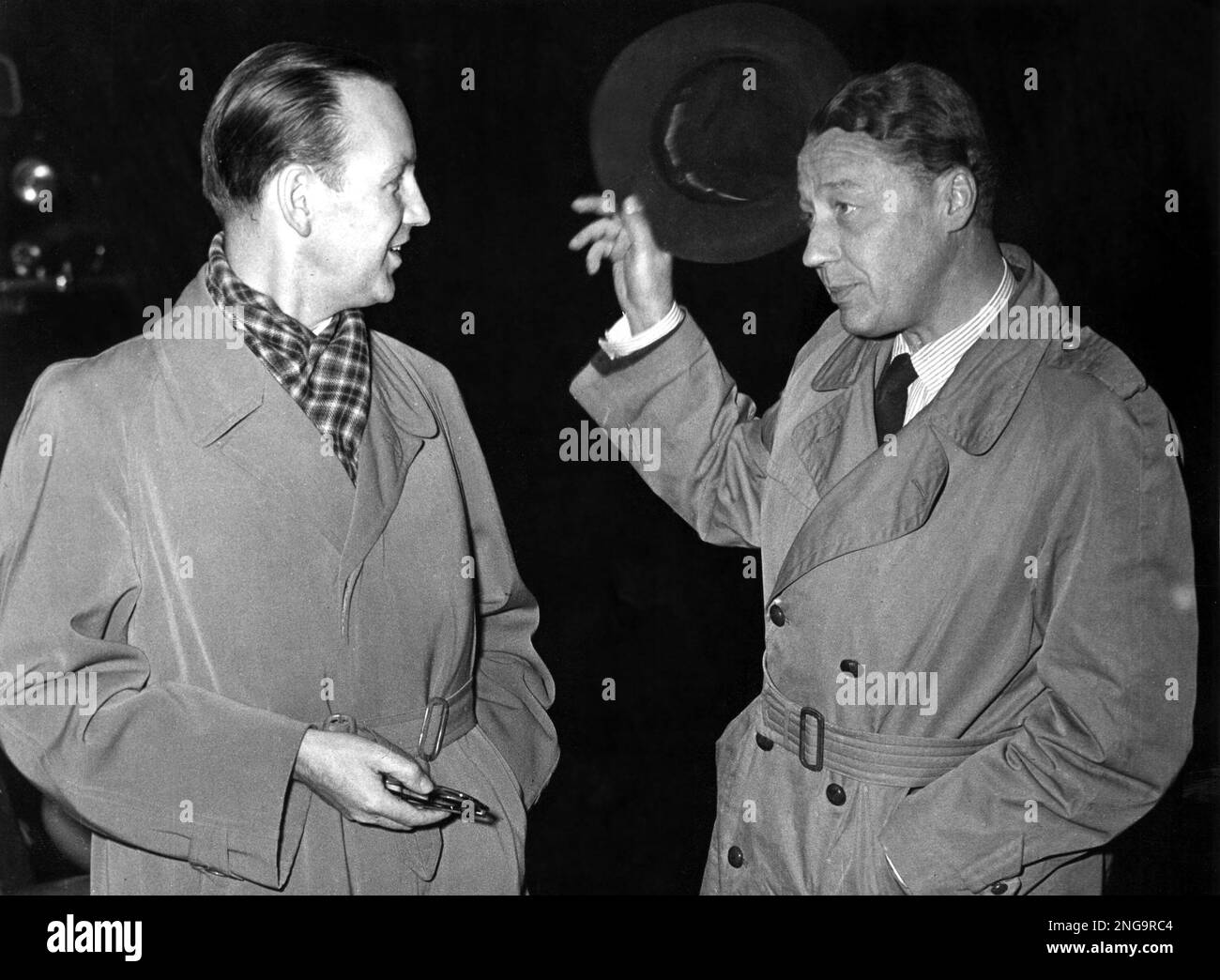 Earl Johann Adolf Kielmansegg, left, and Helmuth Bergengruen are ...