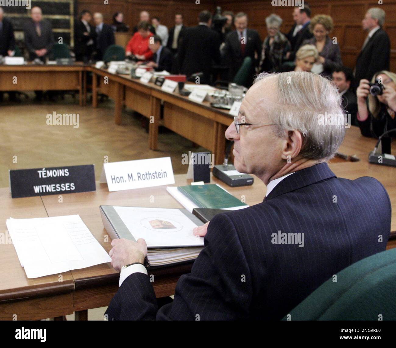 Supreme Court nominee Marshall Rothstein appears before a Commons ...
