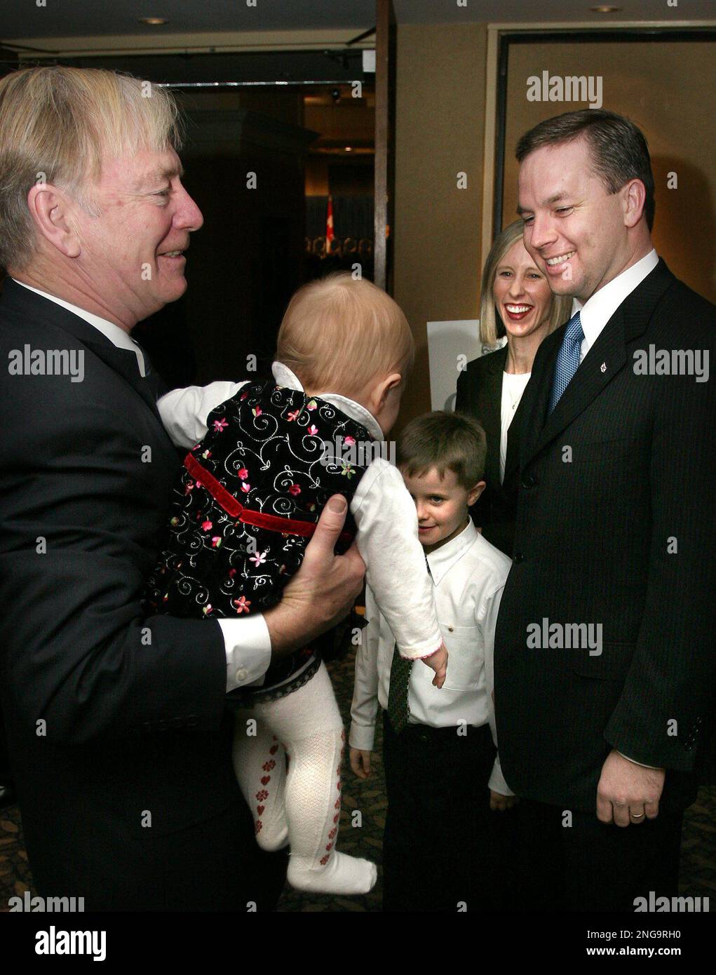 Premier-designate Rodney MacDonald (right) laughs with wife, Lori-Ann ...