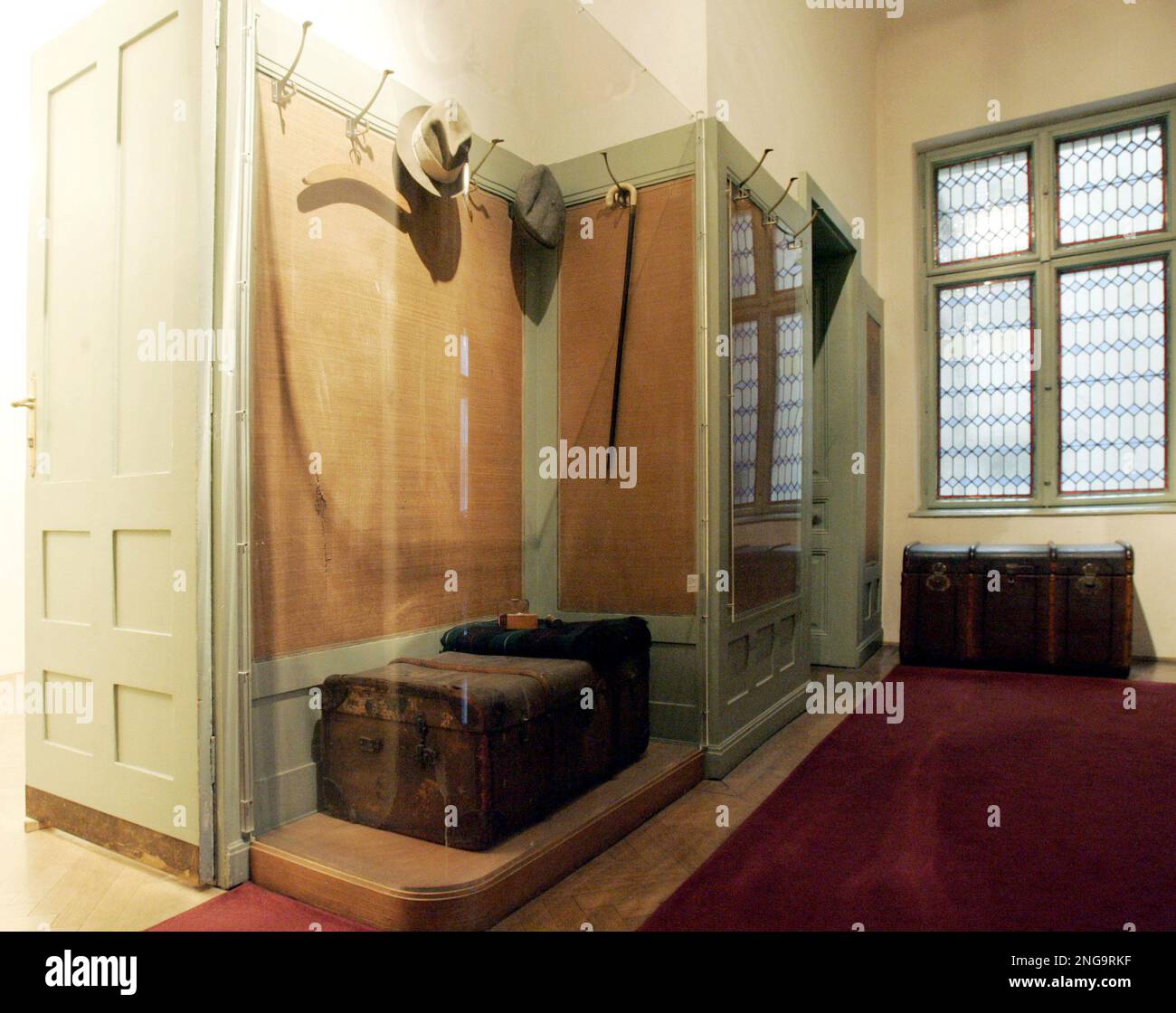 Sigmund Freud's coat rack is seen, on Friday, Feb. 17, 2006 at the ...