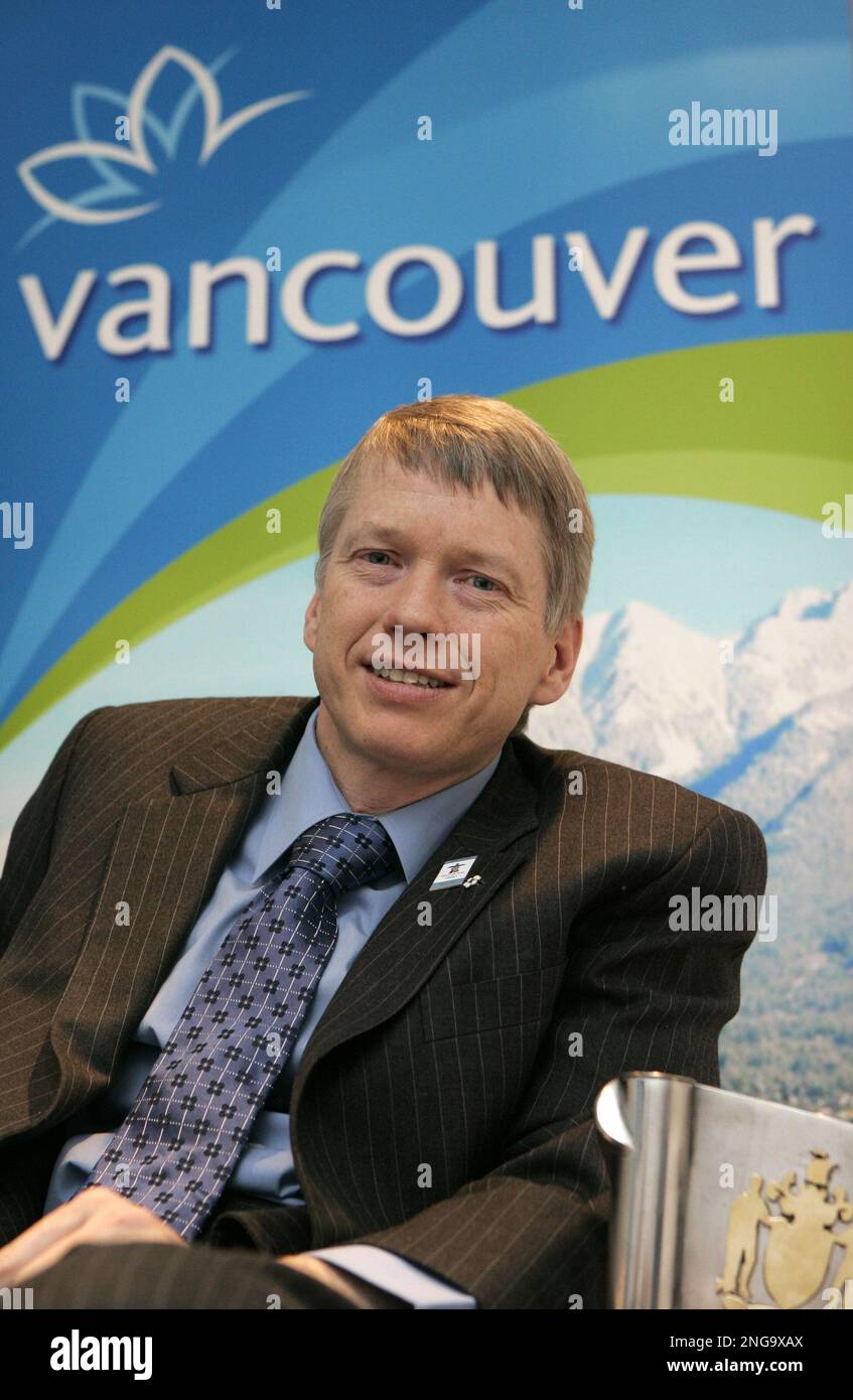 Vancouver, British Columbia, Canada Mayor Sam Sullivan is seen during ...