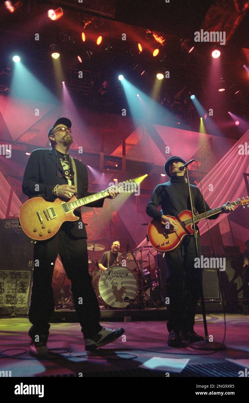 Members of the rock band Cheap Trick rehearse at a New York studio on ...