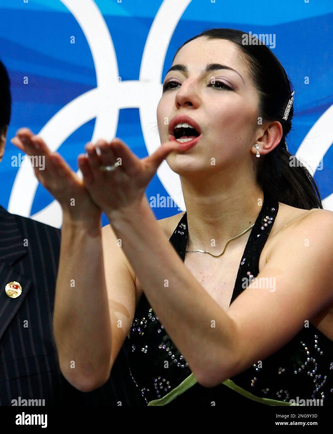 Turkey's Tugba Karademir blows kisses to spectators following her ...