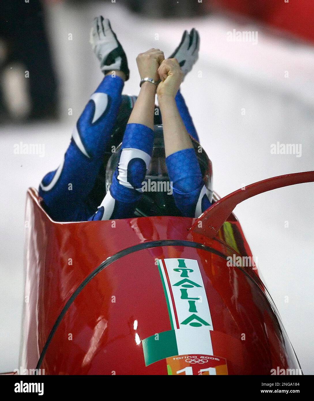 Italy-2, with pilot Jessica Gillarduzzi, front, and brakeman Fabiana ...