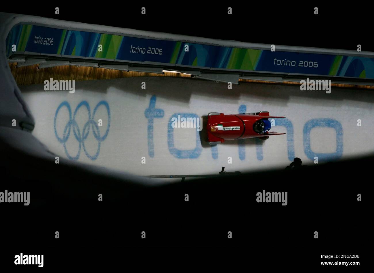 Italy-2 piloted by Jessica Gillarduzzi turns through curve 18 during ...