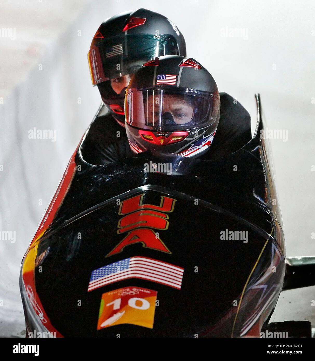 Pilot Shauna Rohbock, front, and brakeman Valerie Fleming, in United ...