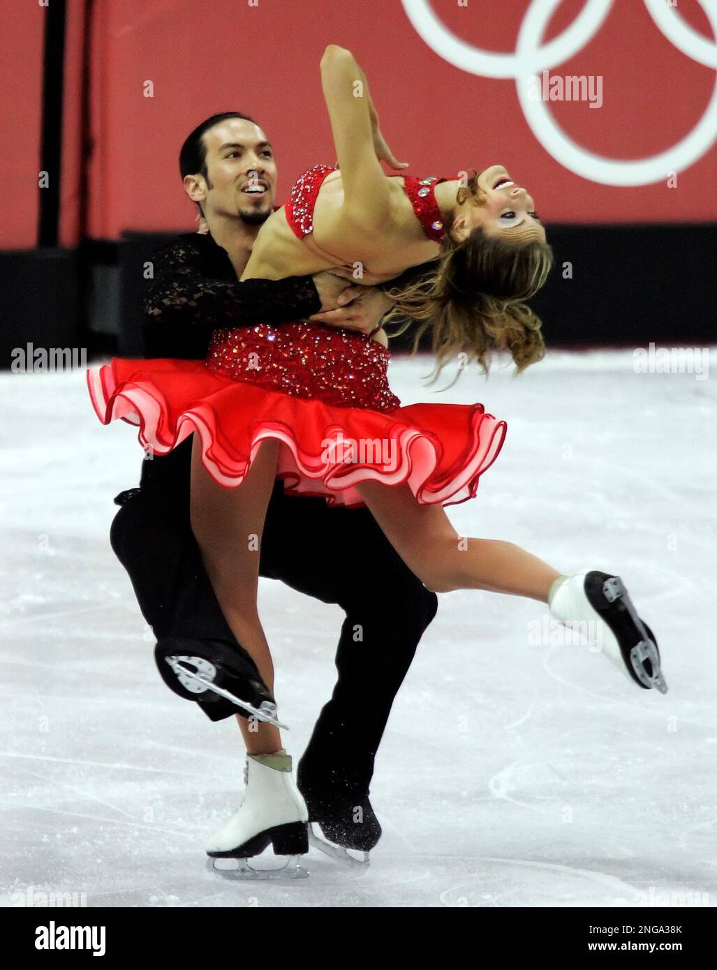 Benjamin Agosto and Tanith Belbin of the United States skate together ...