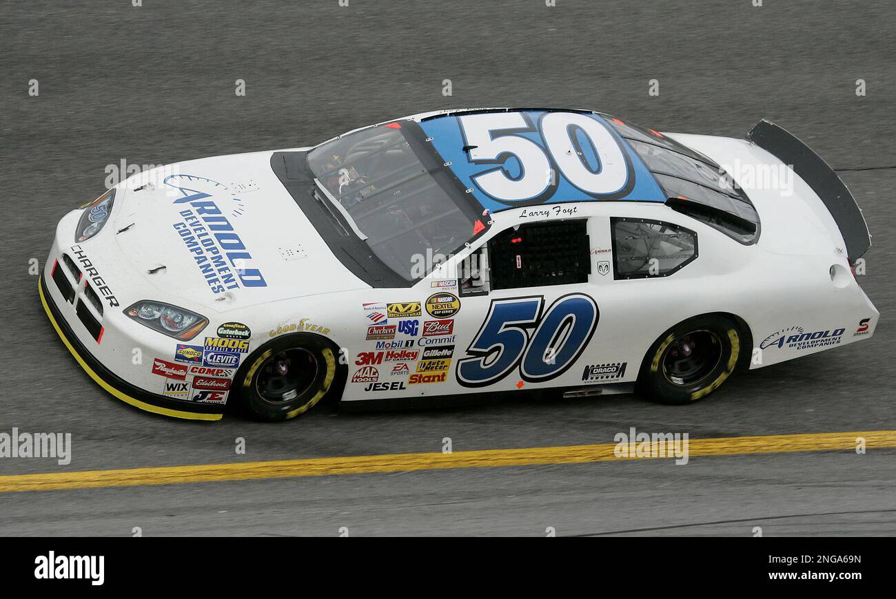 NASCAR driver Larry Foyt (50) is pictured during the Gatorade Duel #2 ...
