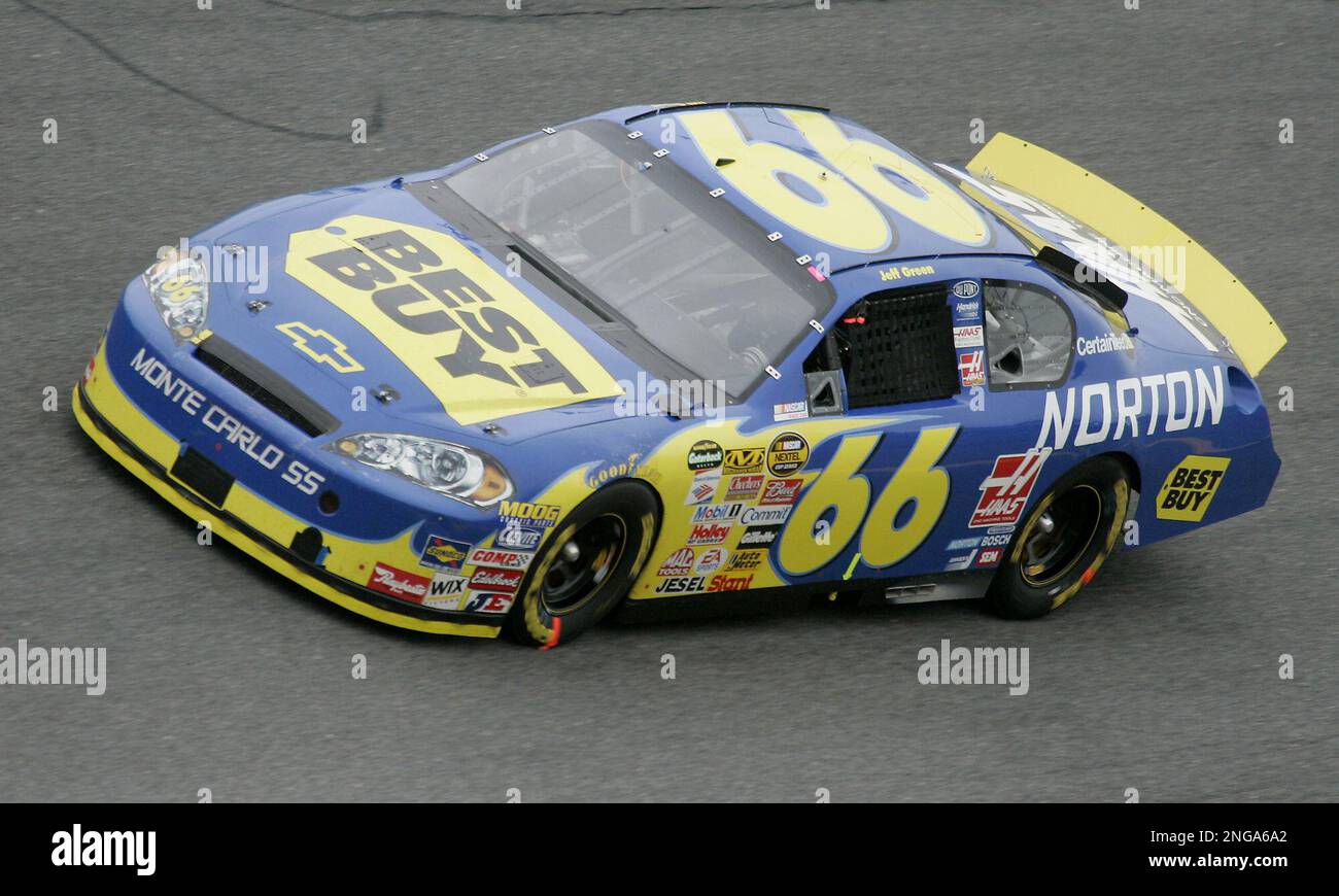 NASCAR driver Jeff Green (66) is pictured during the Gatorade Duel #1 ...
