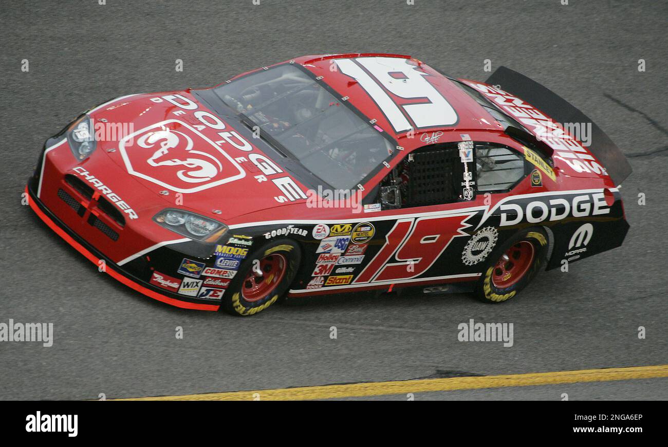 NASCAR driver Jeremy Mayfield (19) is pictured during the Gatorade Duel ...