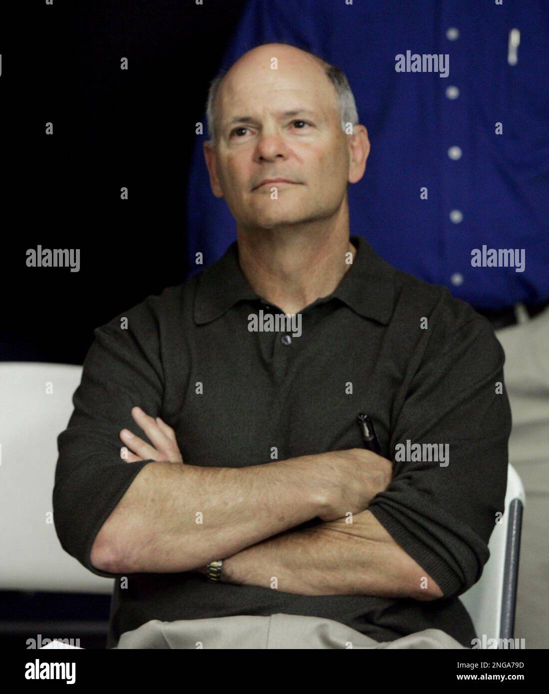 Detroit Lions head coach Rod Marinelli listens as his offensive ...