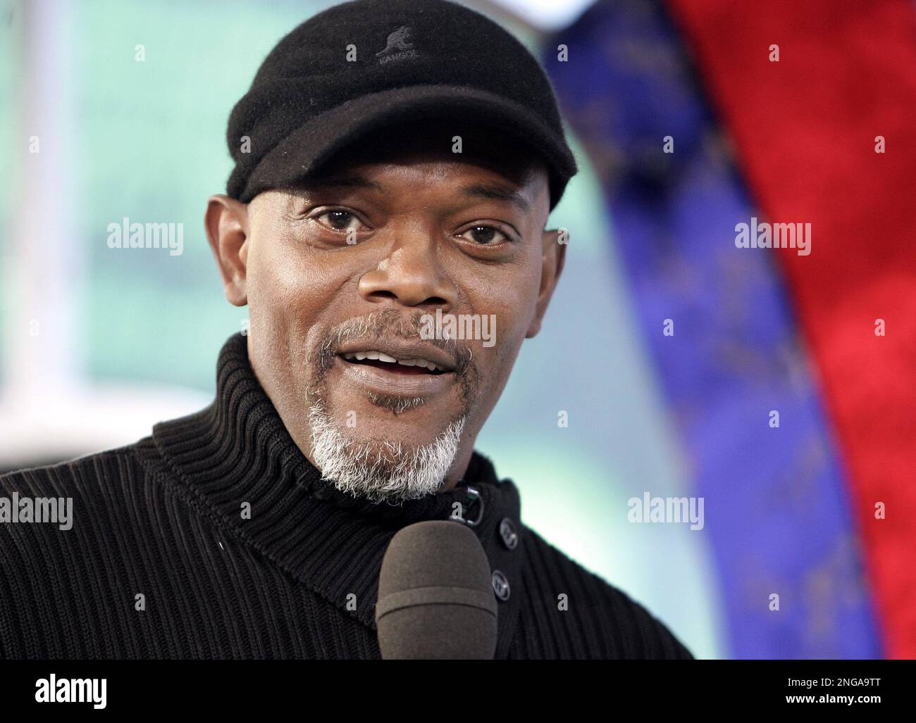 Actor Samuel L. Jackson appears on stage during MTV's "Total Request ...