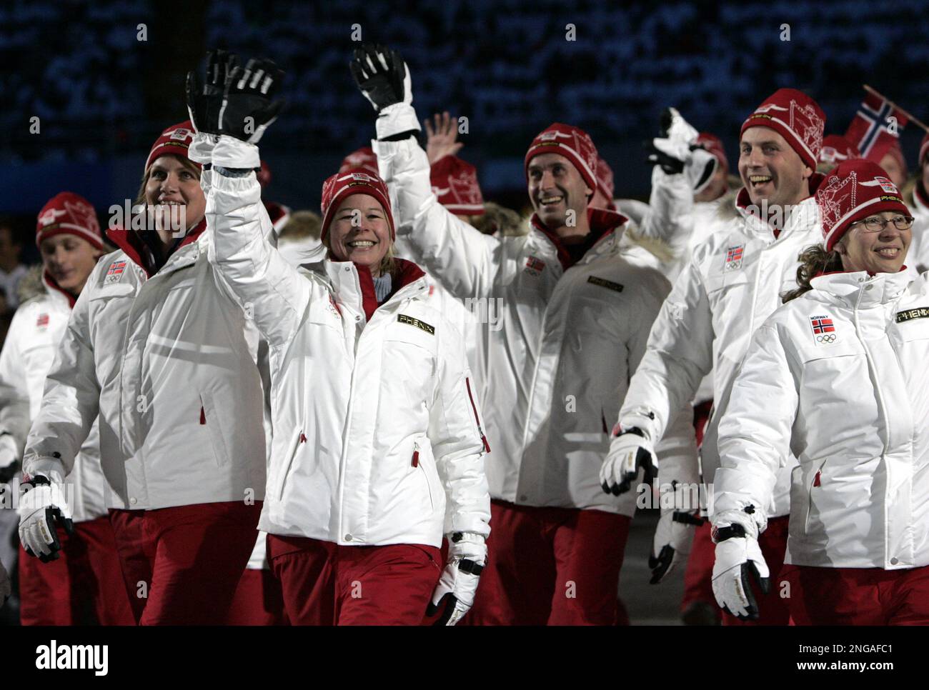 Norway enters the stadium during the opening ceremony for the 2006 ...