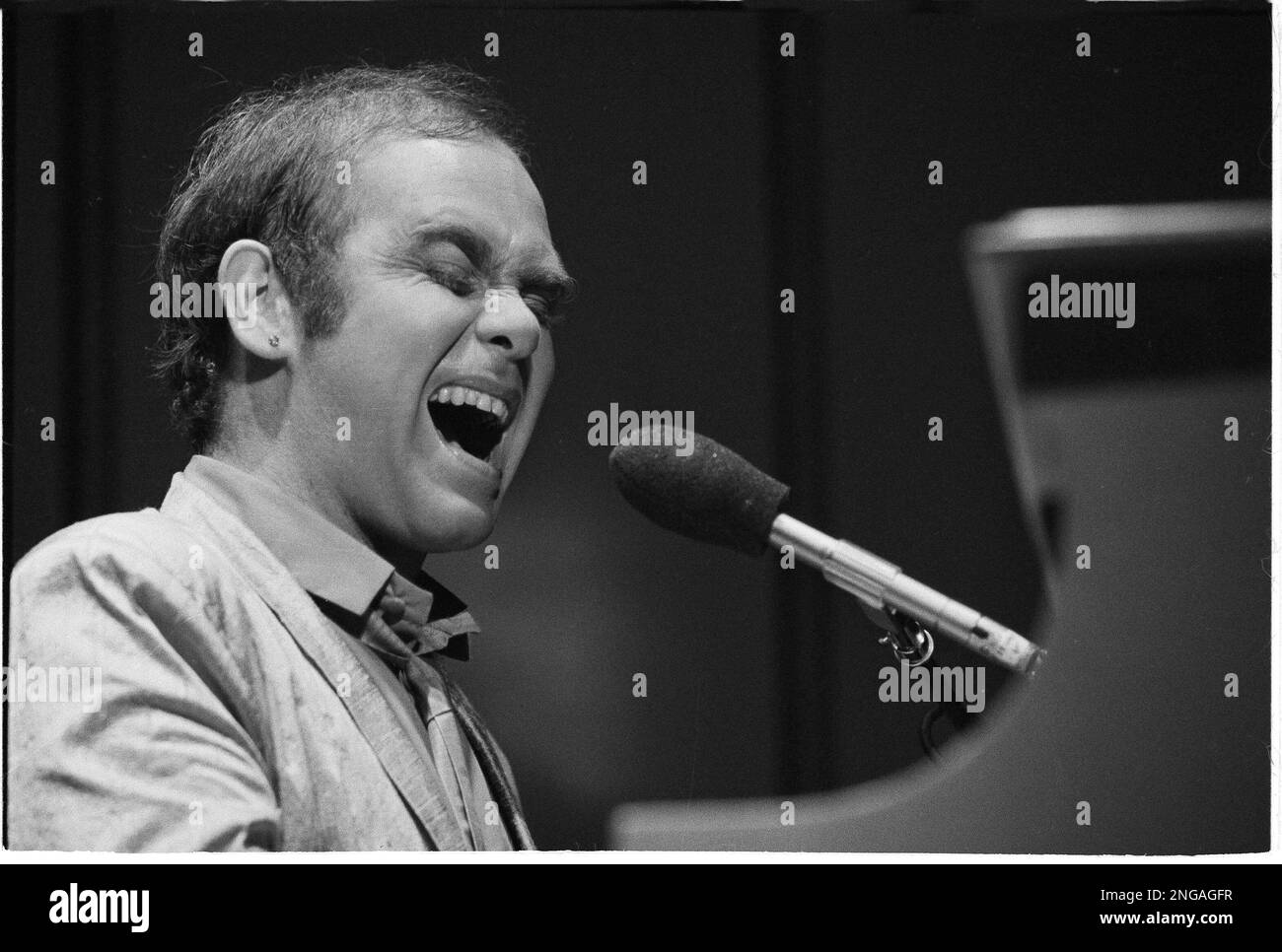 British rock superstar Elton John appears in concert in Los Angeles ...