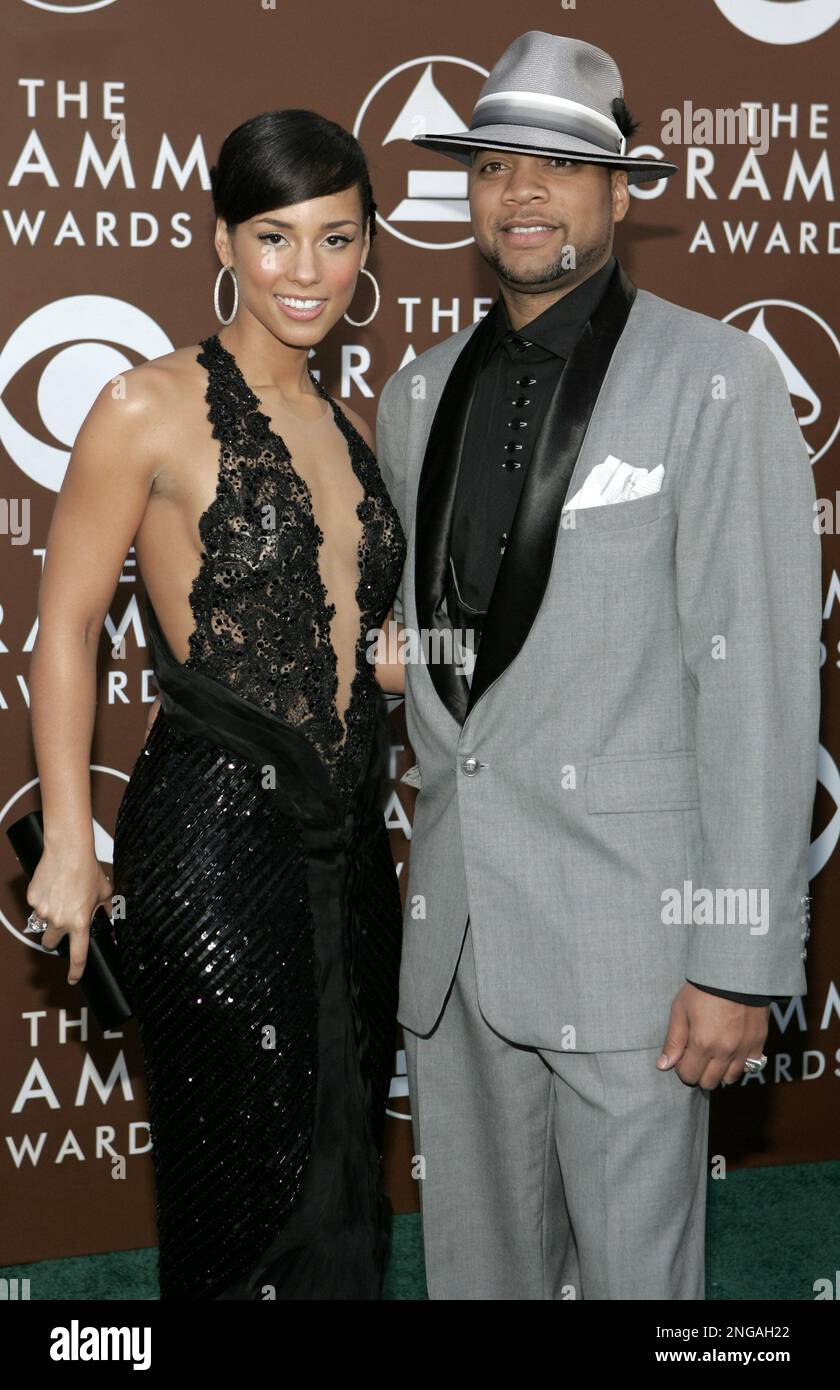 Alicia Keys and Kerry Brothers arrive for the 48th Annual Grammy Awards on Wednesday, Feb. 8 ...