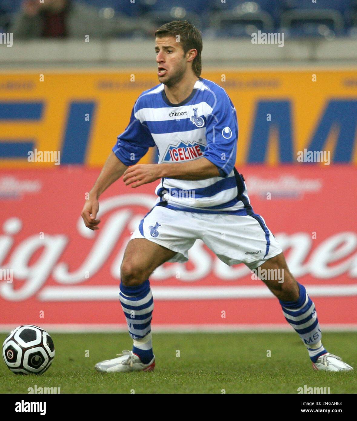 Duisburg's Marco Caligiuri from Italy plays the ball during the German ...